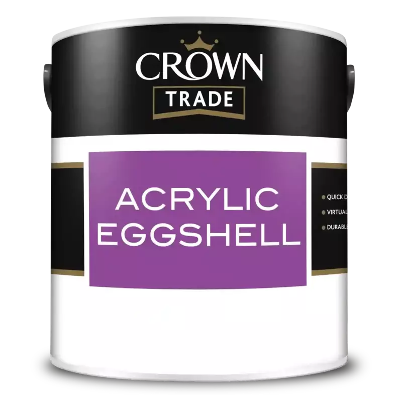 Crown Trade Acrylic Eggshell | A mid-sheen water based emulsion