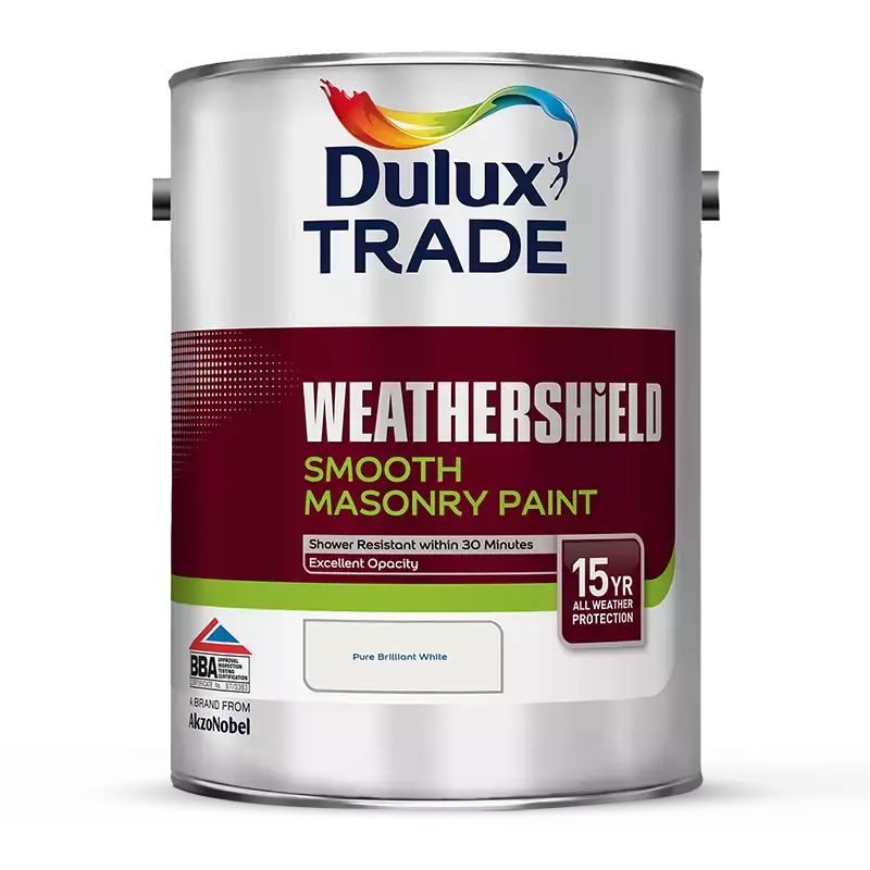 Dulux Trade Weathershield Smooth Masonry Paint | 15 Years