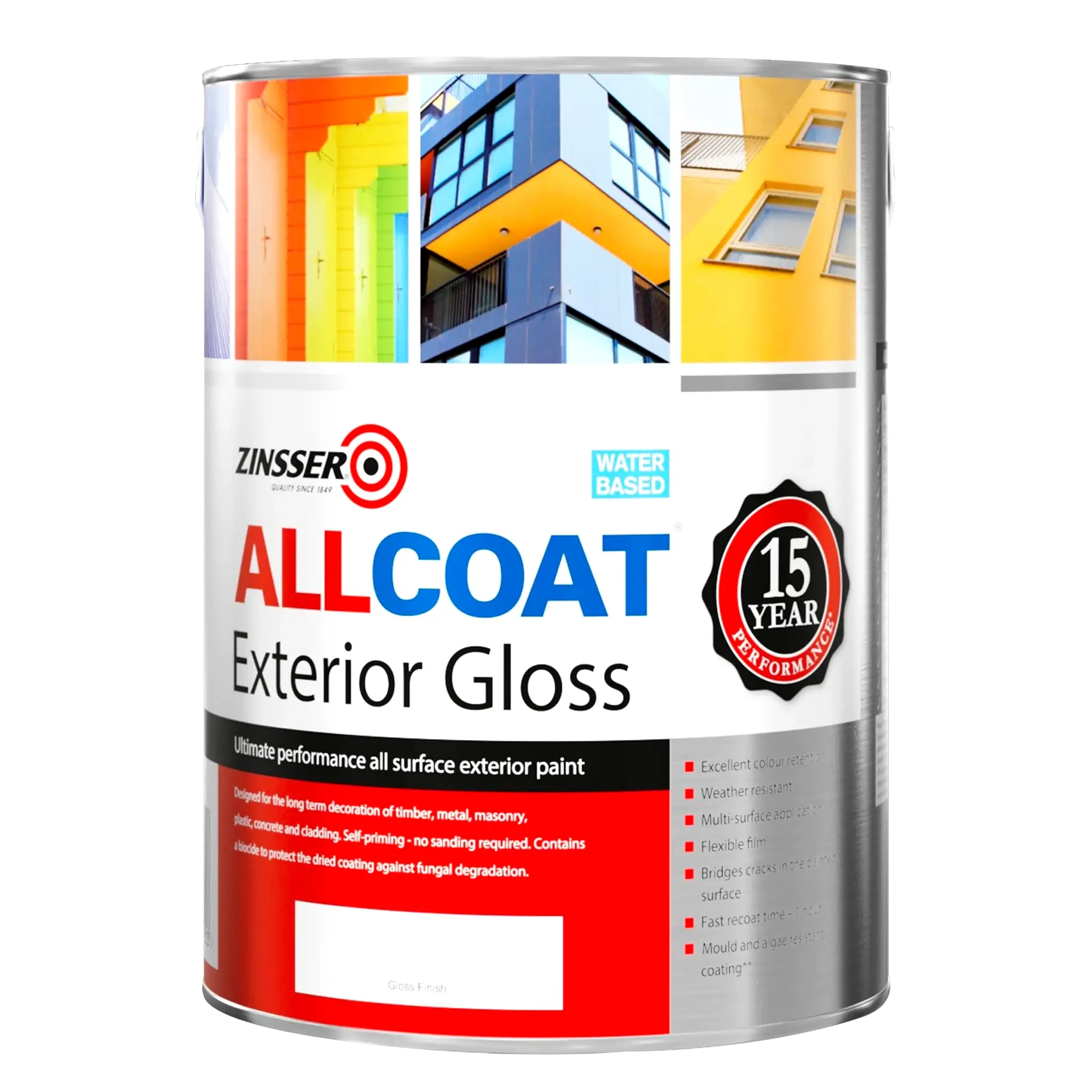 Zinsser Water Based AllCoat Exterior Gloss | Exterior Multi-Surface Paint