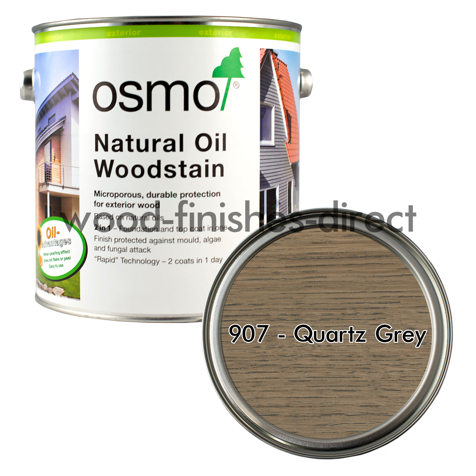 Osmo Natural Oil Woodstain, 750ml, 2.5L -19 Shades- Excellent Weather Protection | eBay